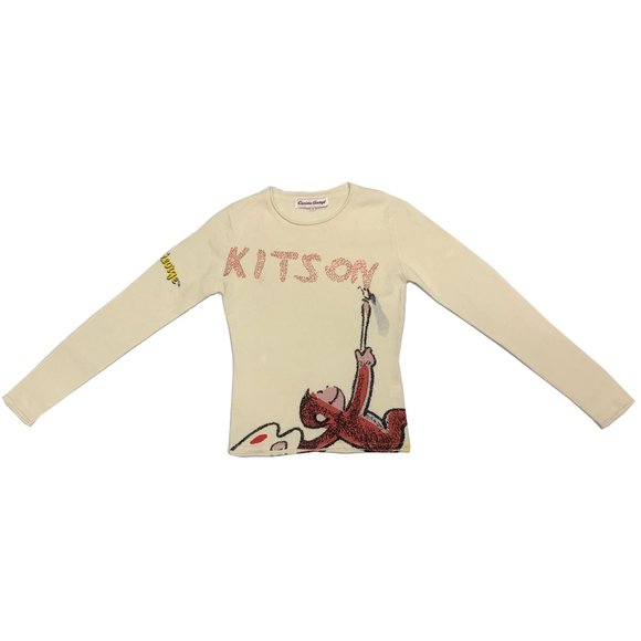 kitson | Sweaters | Vintage Kitson X Curious George Cashmere Sweater ...